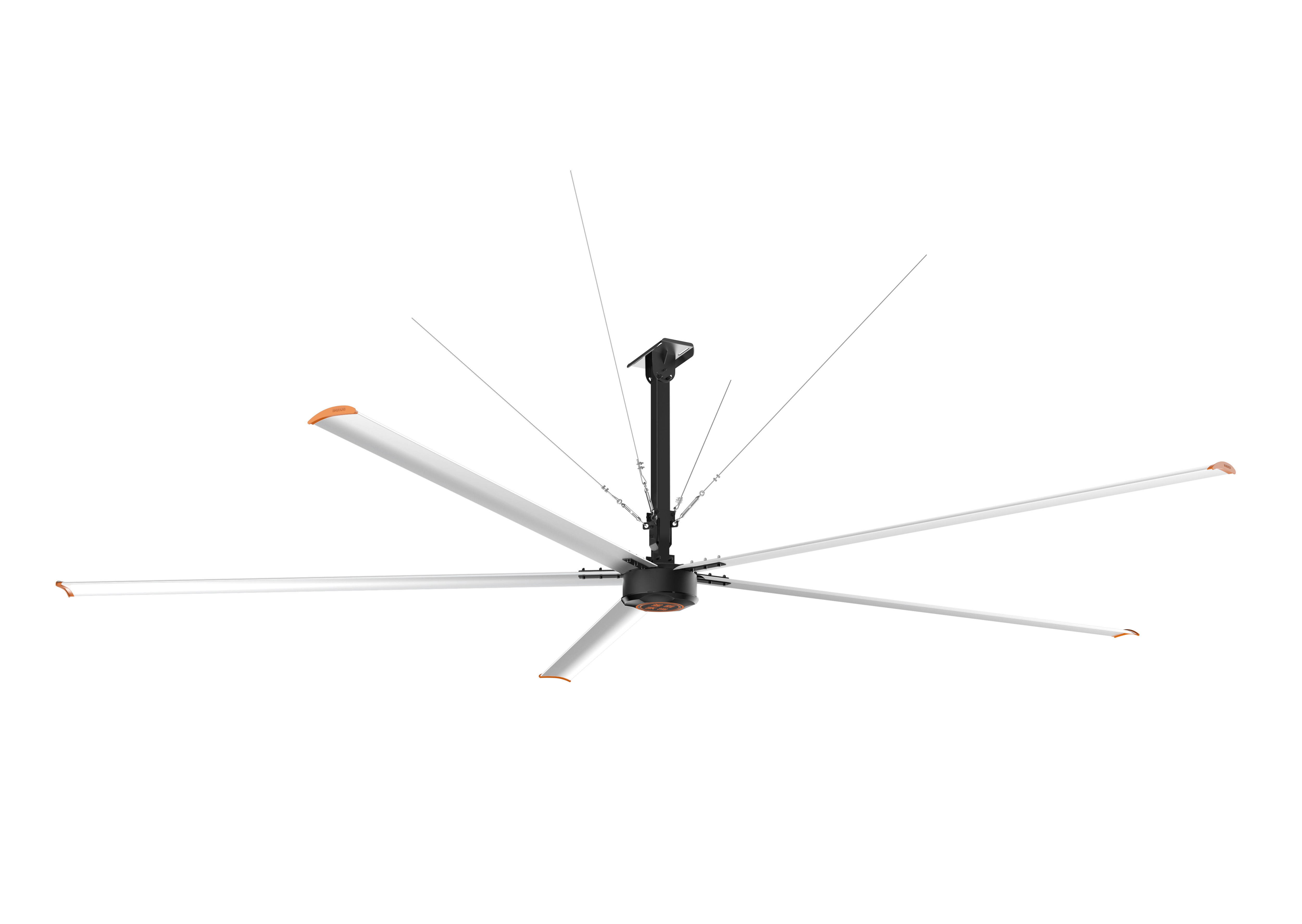 24 FT Industrial Commercial Large Overhead Fans With Variable Speed Video