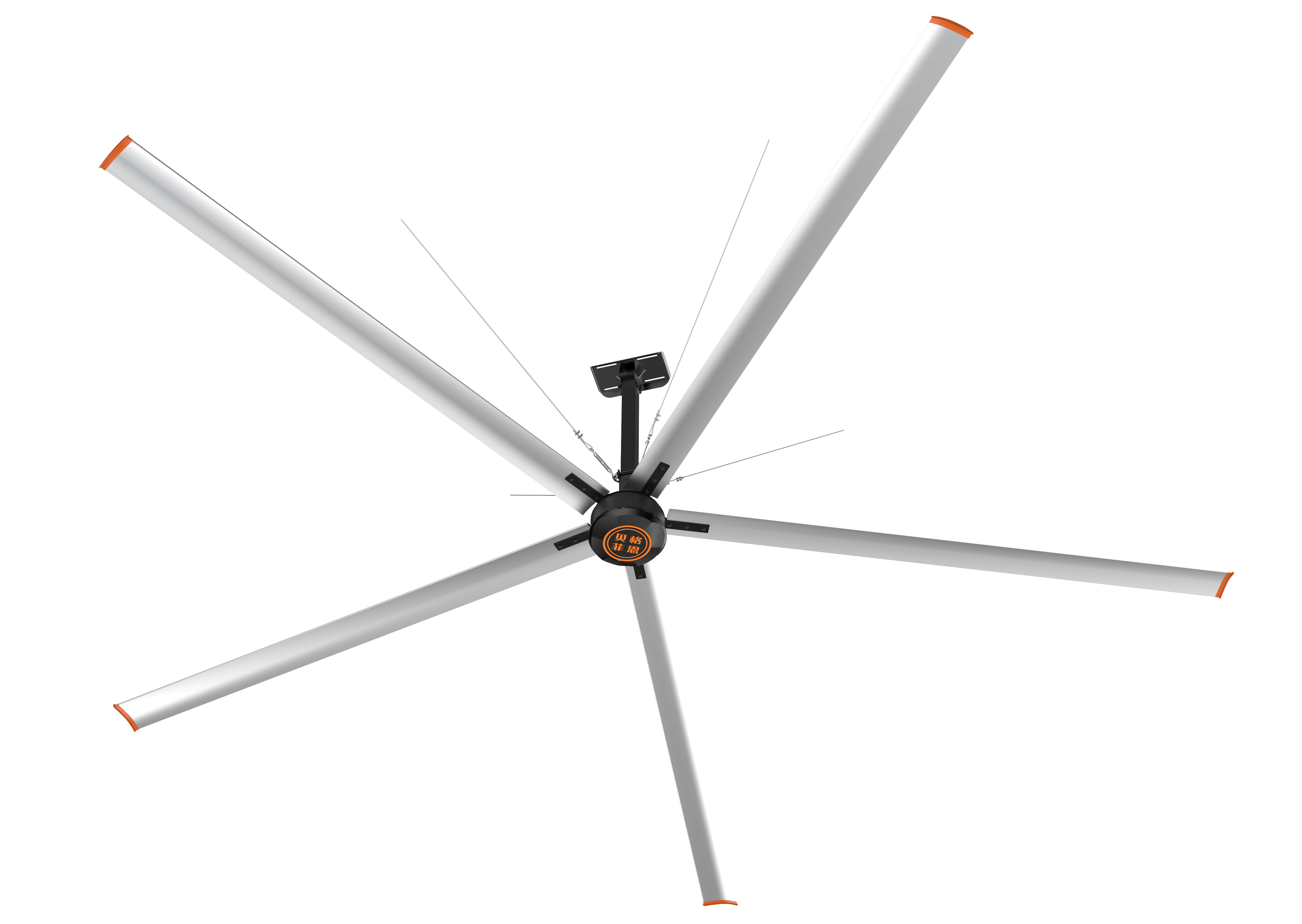7.3m Low Noise High Volume Industrial Ceiling Fans Big Air Industrial ...