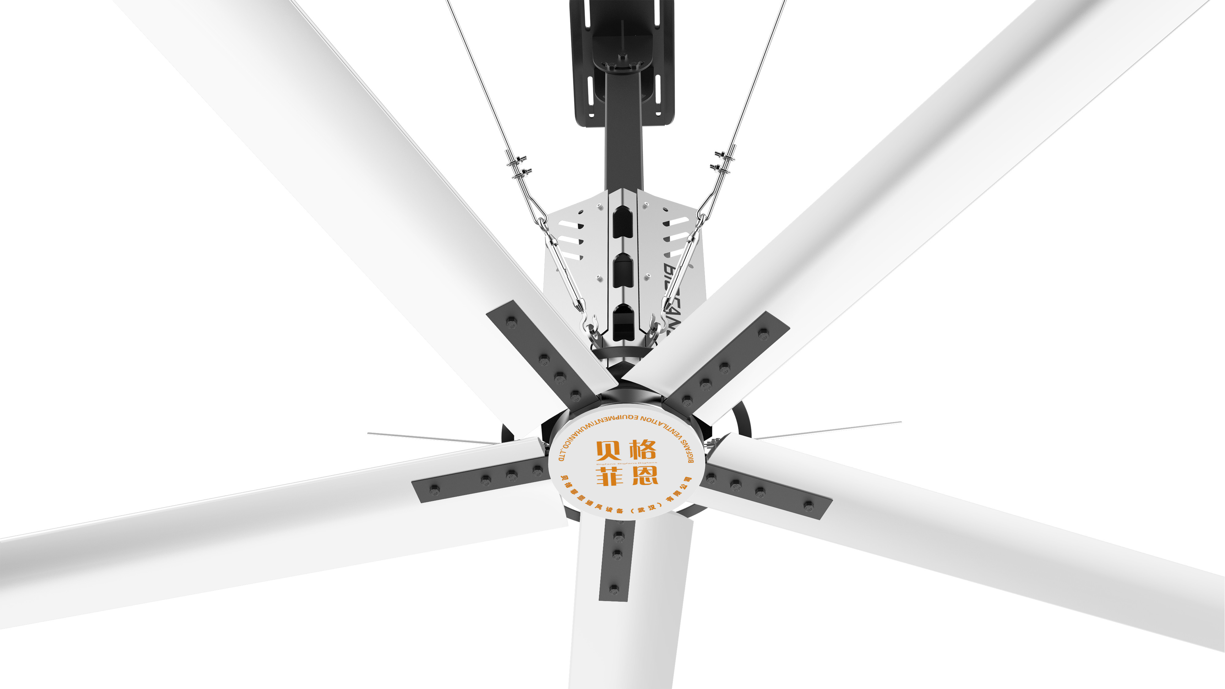 1.5kw 6 Blades Reduction Gearbox Ceiling Fans In Church Low Speed Video